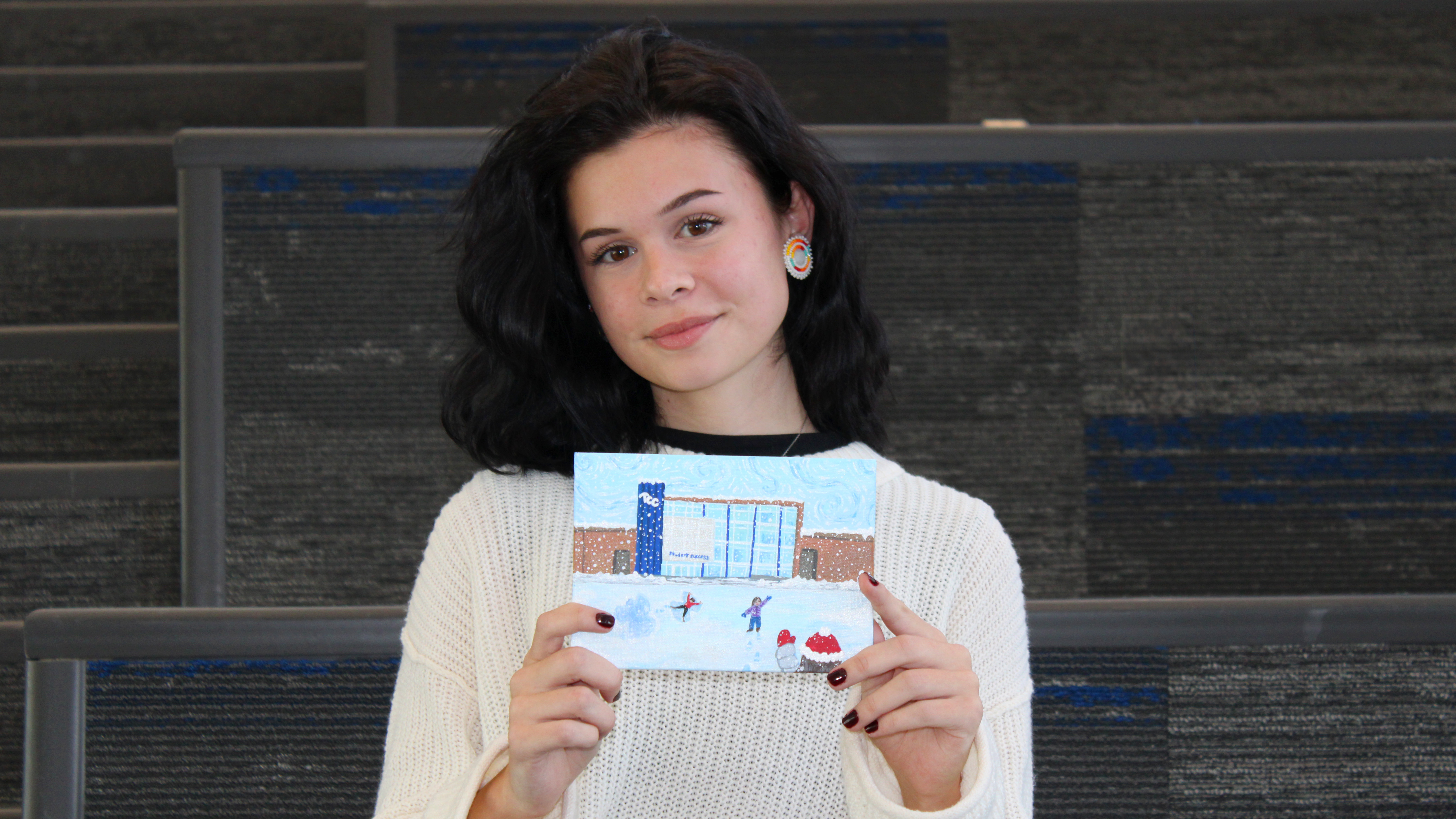 Student Artist Captures Sense of Community with Holiday Card Design